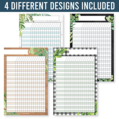 Buy Hadley Designs 4 Farmhouse Data Charts Classroom Incentive Chart ...