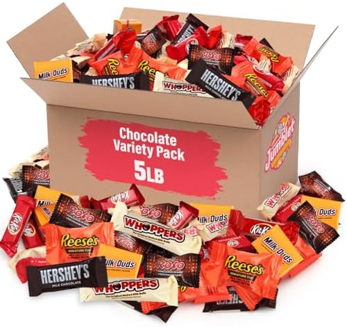Amazon.com: Chocolate Assorted Bulk Candy Variety Pack 5lb | Mini ...