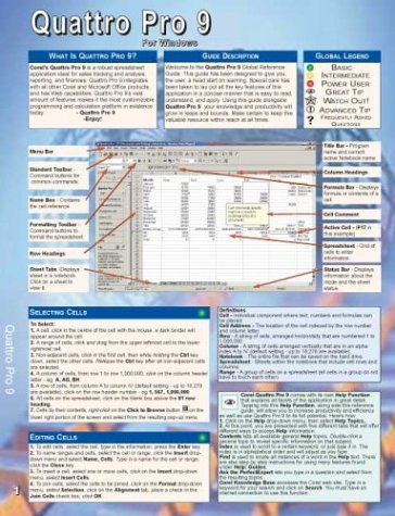 Quattro Pro 9 Quick Reference Guide: Sellers, Drew: 9781553530473 ...