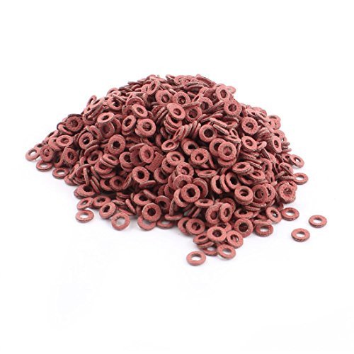 Alcoa Prime1600pcs Red Insulating Fiber Washer Spacer 3mmx6mmx1mm for ...