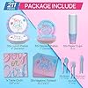 Amazon.com: 211PCS Gender Reveal Party Supplies and Decorations for 30 ...