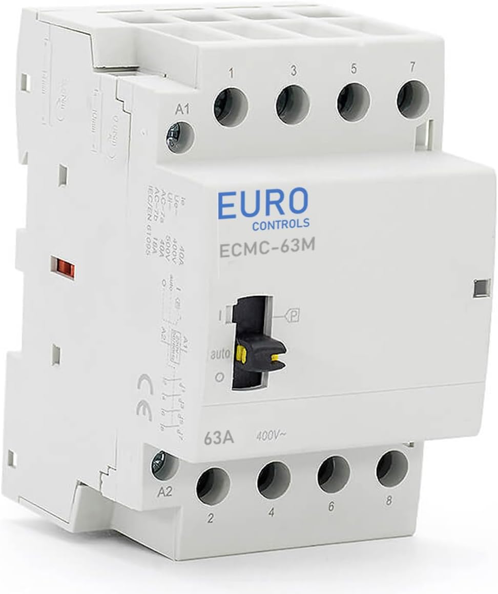 EuroControls Din Type 63 Amps 2 No + 2 Nc Modular Power Contactor 220 ...