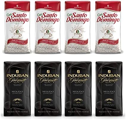 Amazon.com : Café Santo Domingo + Induban Gourmet | Ground Coffee - 128 ...
