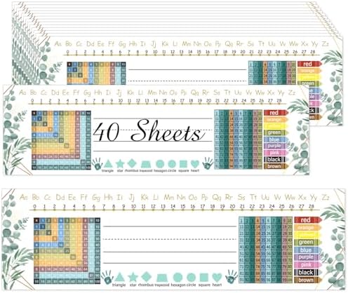 Amazon.com: Desk Nameplates,40pcs Name Tags for Classroom,Waterproof ...