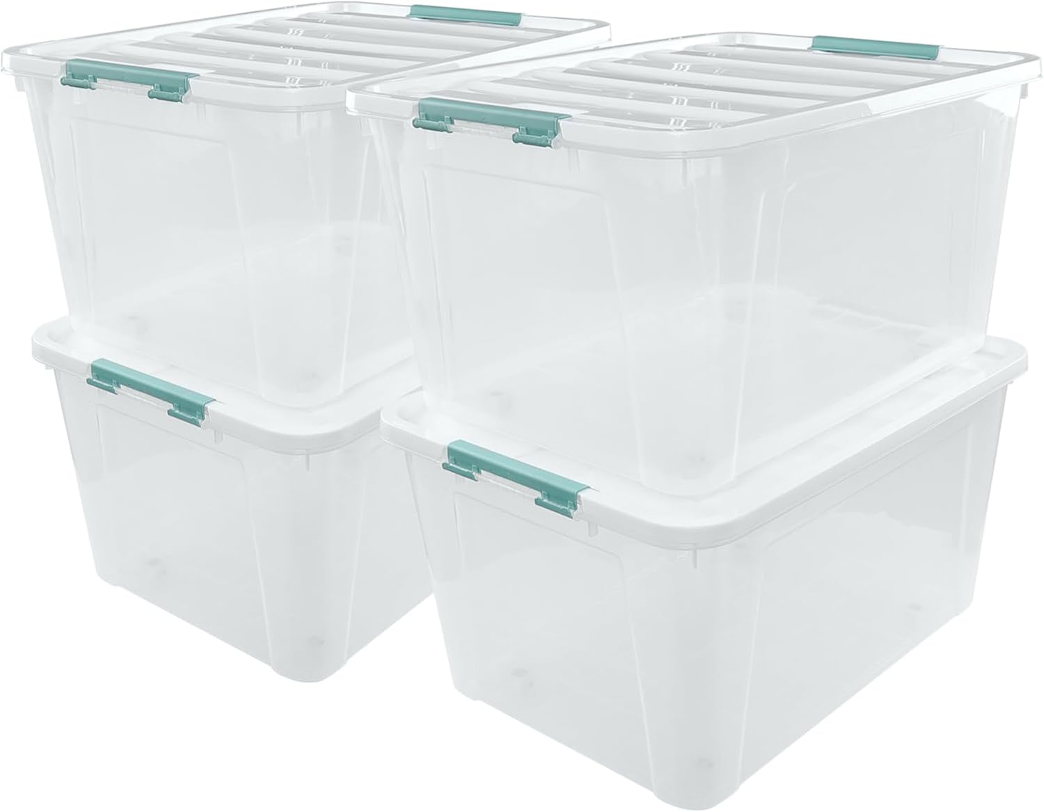 Amazon.com - Doryh 4 Pack 85 Quart Latching Storage Box Bin, Large ...