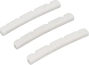 Amazon.com: Curved Bottom Bass Nut, 3Pcs 4 String Guitar Nut Real Pure ...