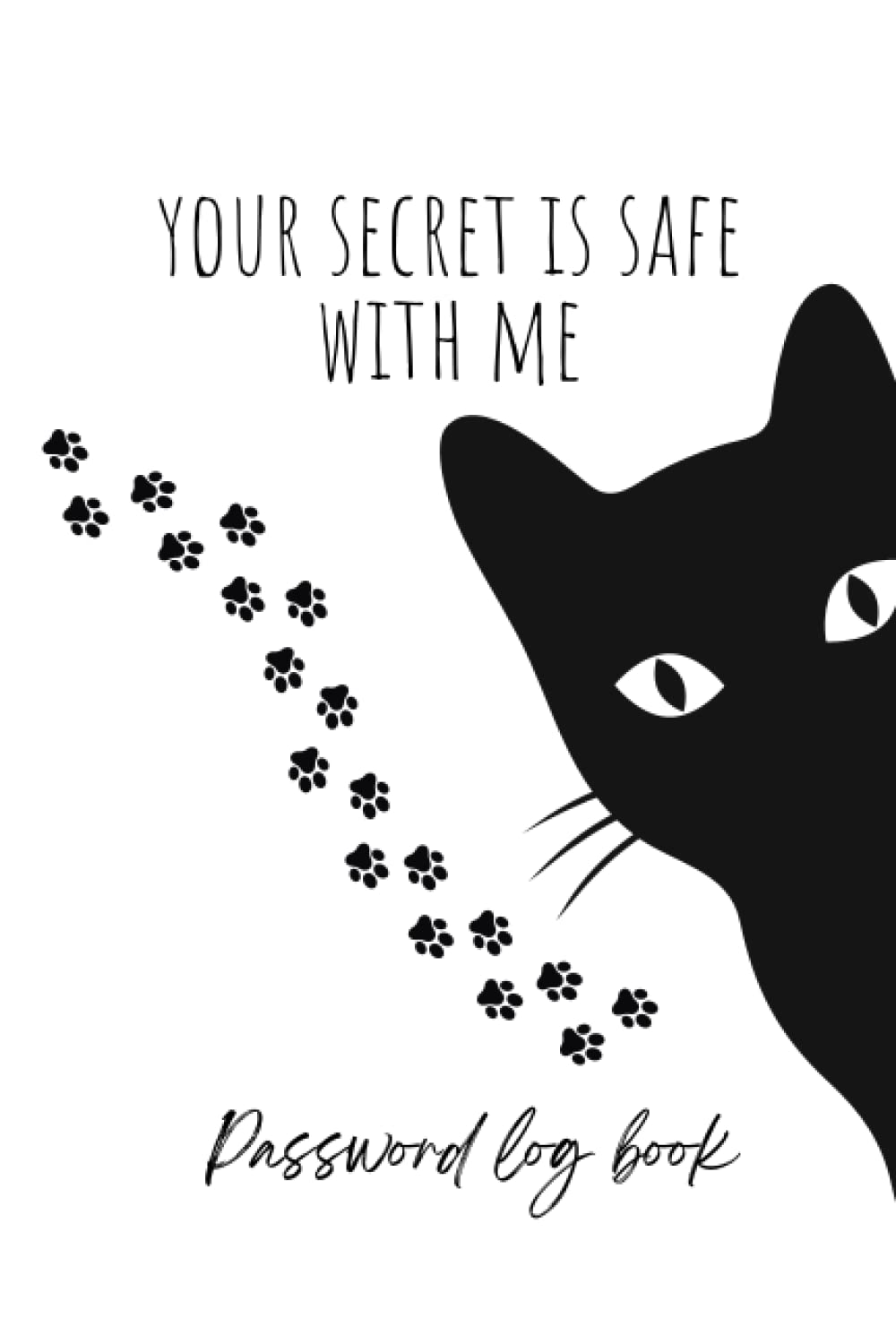 Funny Black Cat Password log book: with alphabetical tabs, keep your ...