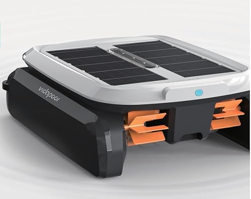 Vidapool Automatic Robotic Pool Cleaner with Solar Powered and Smart ...