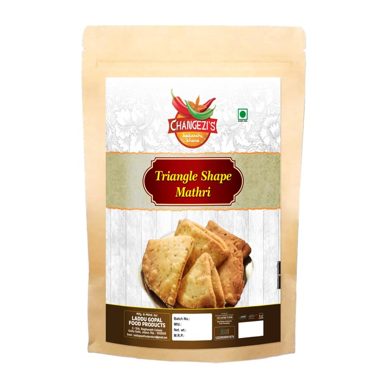 Changezi's - snacks - namkeen - trikoni mathri - triangle mathri ...