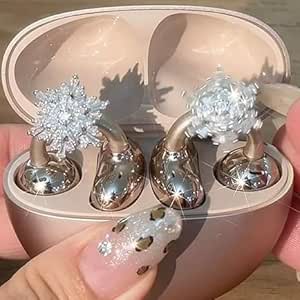 Amazon.com: Rhinestone for Clip on Earbuds Open Ear, Elegant Zirconia ...