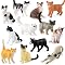 Amazon.com: SCAHOW 12PCS Realistic Cat Figurines, Plastic Mini Cat ...