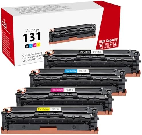 131 Toner Cartridges High-Yield (4-Pack, Black, Cyan, Magenta, Yellow ...