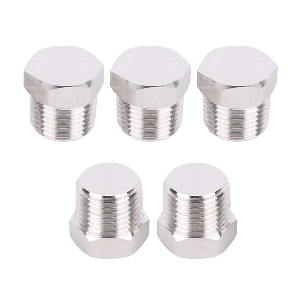 Snapklik.com : Yoebor Stainless Steel 304 Solid Outer Hex Thread Pipe ...