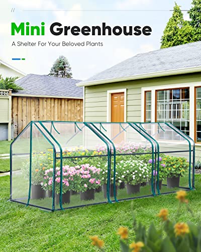 Snapklik.com : Quictent Portable Mini Cloche Greenhouse W/ Elevated ...