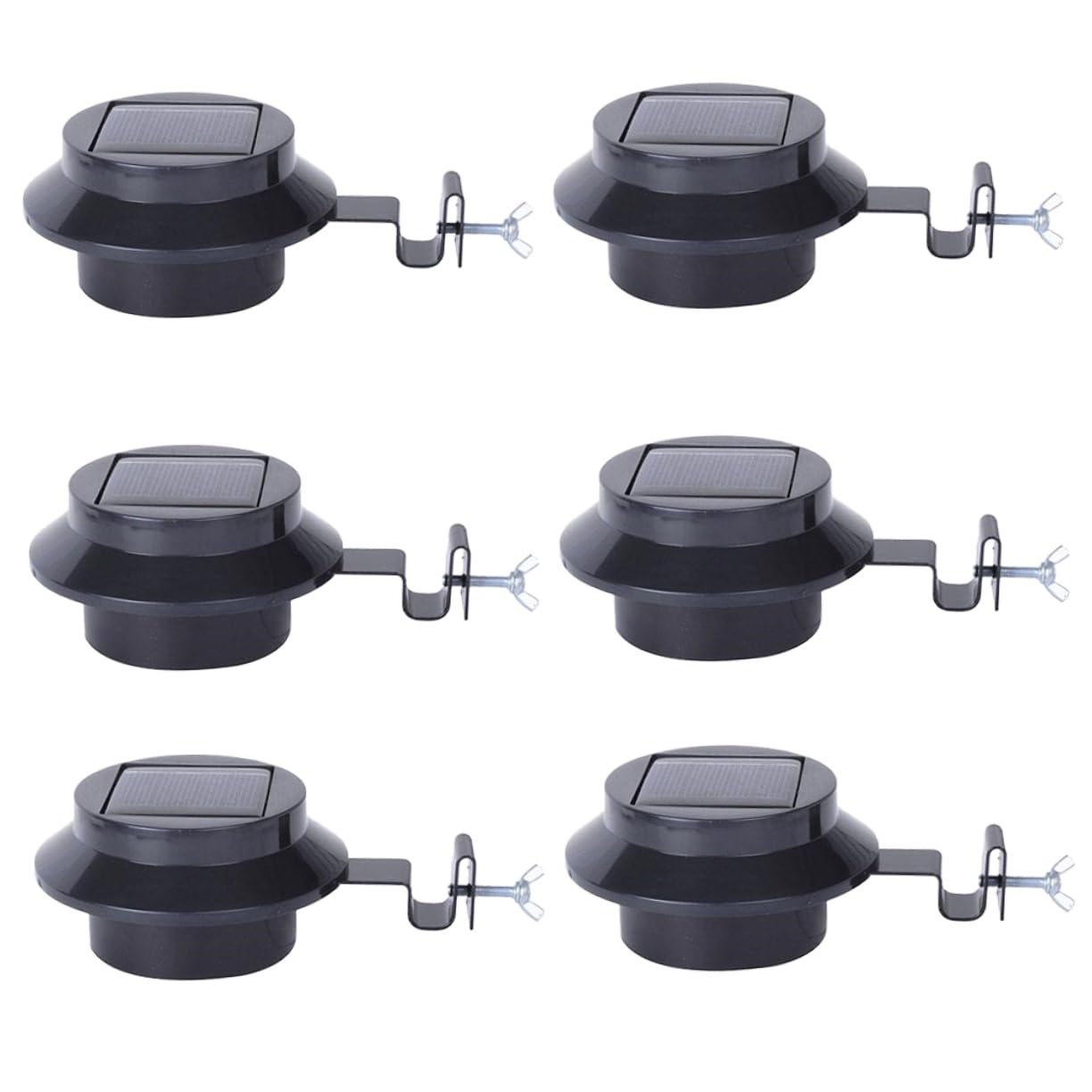 RUNROTOO 6pcs LED Wall Lights Solar Street Light Gutters Light Solar ...