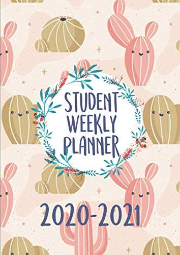 Student Weekly Planner: A Beautiful 2020-2021 Academic Planner ...