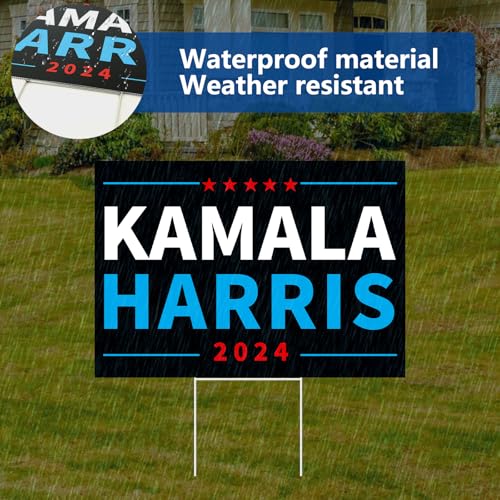 Snapklik.com : Probsin Kamala Harris 2024 Yard Sign Double Sided 12" X ...