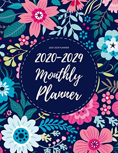 2020-2029 Planner: 10 Year 120 Months Calendar Monthly Planner Schedule ...
