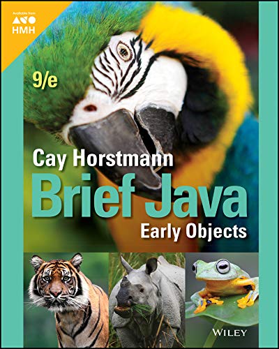 Brief Java: Early Objects (Horstmann, Brief Java Early Objects ...