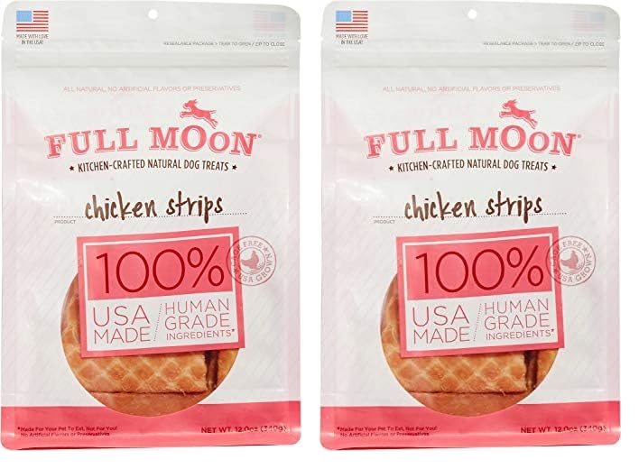 Full Moon Chicken Strips Healthy All Natural Dog Treats Human Grade ...