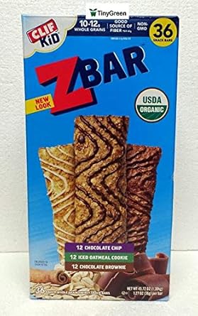 Amazon.com: Z-Bar ZBAR 10-12g Whole Grains Three Flavors Organic Non ...