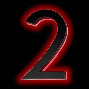 Amazon.com: House Numbers Light Up 6", LED Lighted House Number Light ...