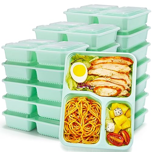 Snapklik.com : Glotoch 50 Pack Durable Meal Prep Container 3 ...