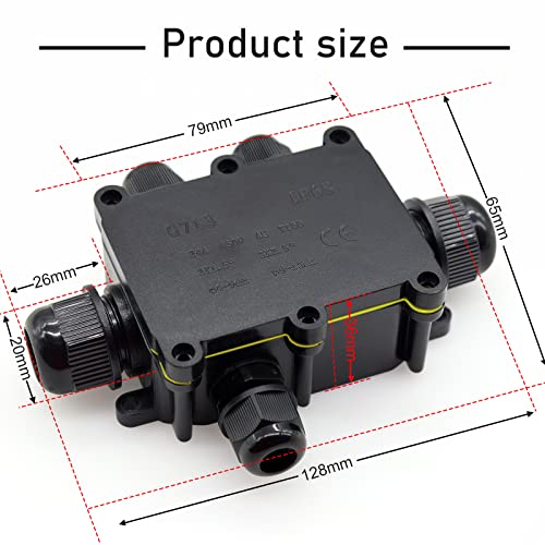 5-Way Outdoor Cable Connectors with 5 Cable M20 Wire Electrical ...