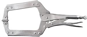C Clamp Weld Clip Woodwork Tenon Locator Grip Vise Lock Jaw Swivel Pad ...