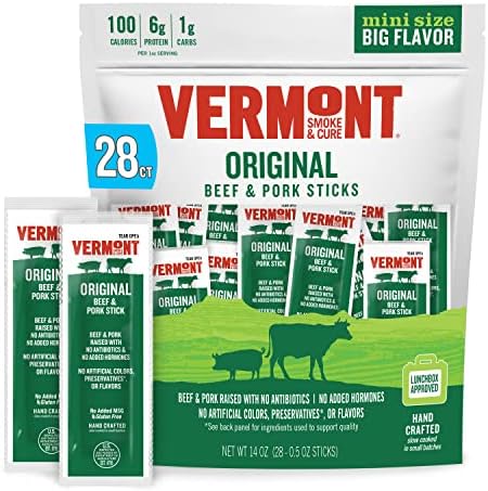 Amazon.com: Vermont Smoke and Cure Mini Meat Sticks Go Packs GlutenFree ...