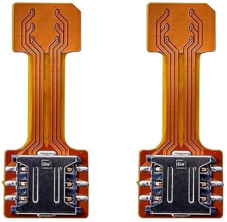 Hybrid Sim Slot Adapter to Run 2 Sim and Micro SD Card for Android ...