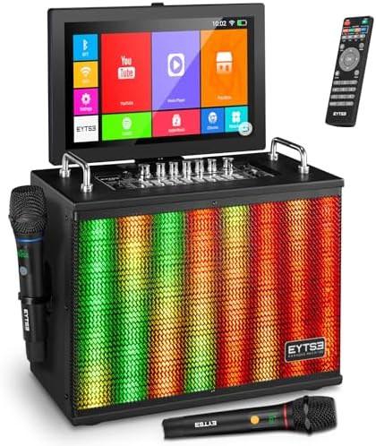 Amazon.com: GEARDON Karaoke Machine with Lyrics Display Screen for ...