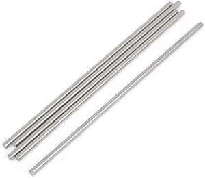 Amazon.com: uxcell 5 Pcs RC Airplane Stainless Steel Round Rods Axles Bars 3mm x 120mm ...