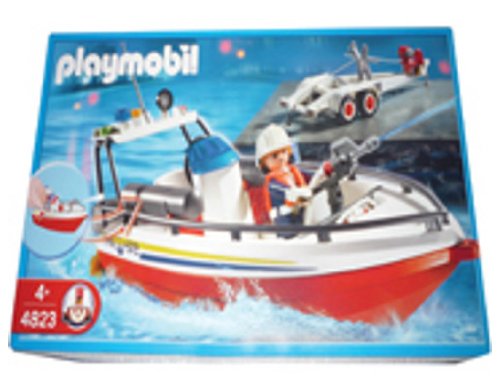 Playmobil Fire Boat with Trailer : Amazon.in: Toys & Games