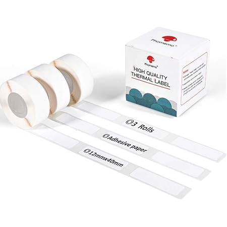 Amazon.com : Phomemo D30 Thermal self-Adhesive Label, 3/8" X 1 1/2 ...