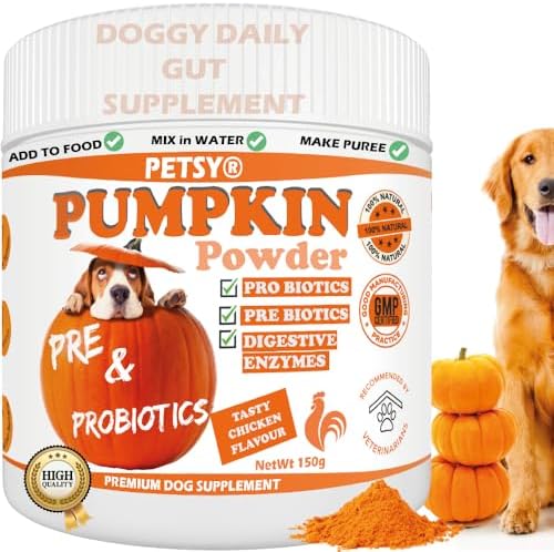 Pumpkin Powder for Dogs Digestive Supplement for Anal Gland Dog ...