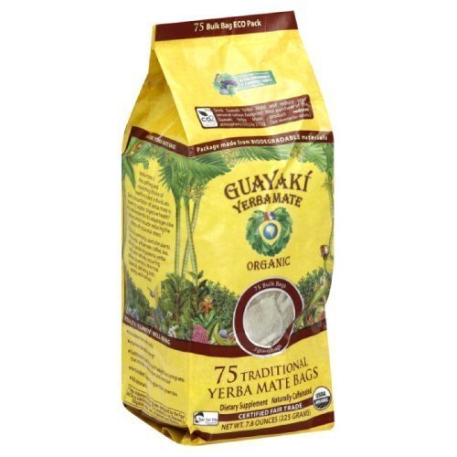 Amazon.com : Guayaki Traditional Yerba Mate, 75 Tea Bags 7.8oz (Pack of ...