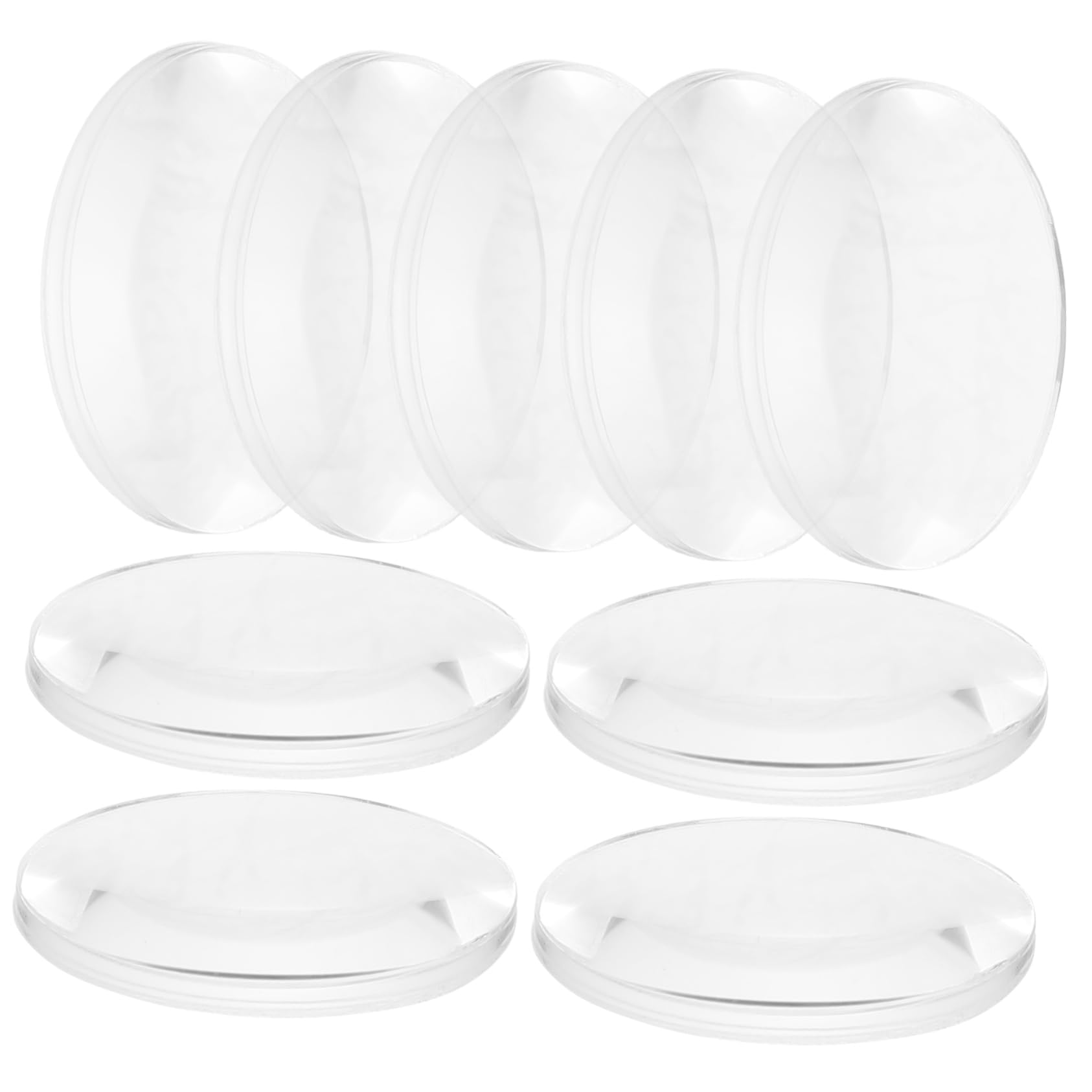 Small Plastic Lens 5-Pack Double Convex Glass Lenses - 50mm Diameter ...