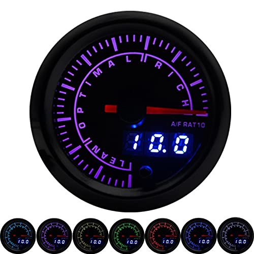 Car Meter, 2" 52mm 7 Colors LED Dual Display Boost/Water/Oil Temp/Oil ...