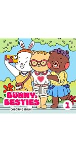 Amazon.com: Bunny and Besties Coloring Book: A Simple and Cute Coloring ...
