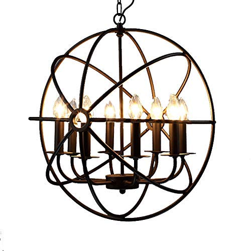 Metal Sphere Light Fixture