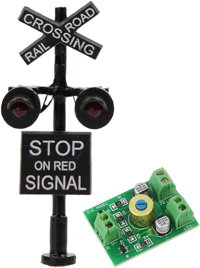 Evemodel JTD1507RP 1 Set N Scale Railroad Train/Track Crossing Sign 2 ...
