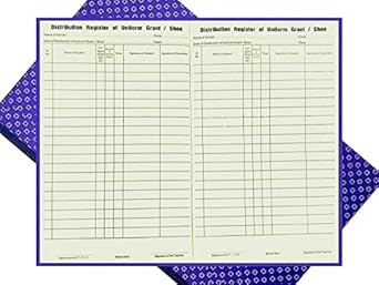 Anvis Uniform Granted Register | 50 Sheets | 100 Pages | Hard Bound ...