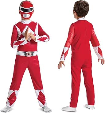 Disguise Costumes Red Power Rangers Fancy Dress Costume for 7 to 8 ...