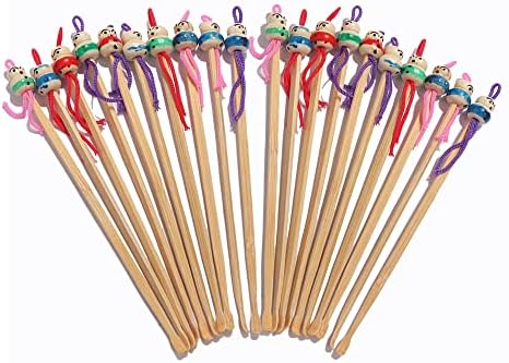 Amazon.com: 20 Pcs Mix Cute Doll Bamboo Earpick,Ear Care Random Color ...