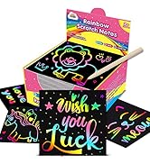 Amazon.com: ZMLM Rainbow Scratch Art Paper Mini Note for Kids Gifts ...