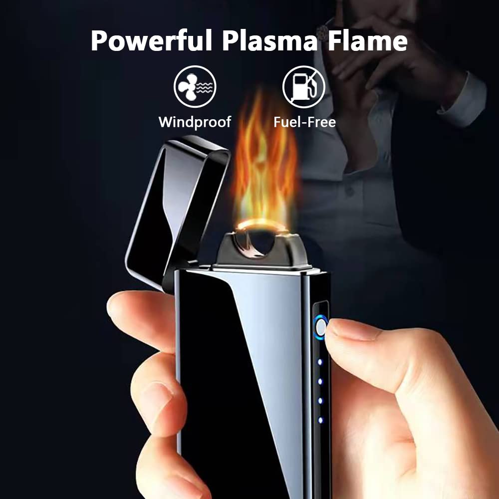 Snapklik.com : YOZWOO Electric Lighter Rechargeable USB Lighter Plasma Arc Lighter Cool ...