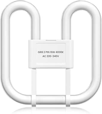 Lamptobe 16W 2D Square 2-Pin GR8 Compact Fluorescent Light Bulb ...