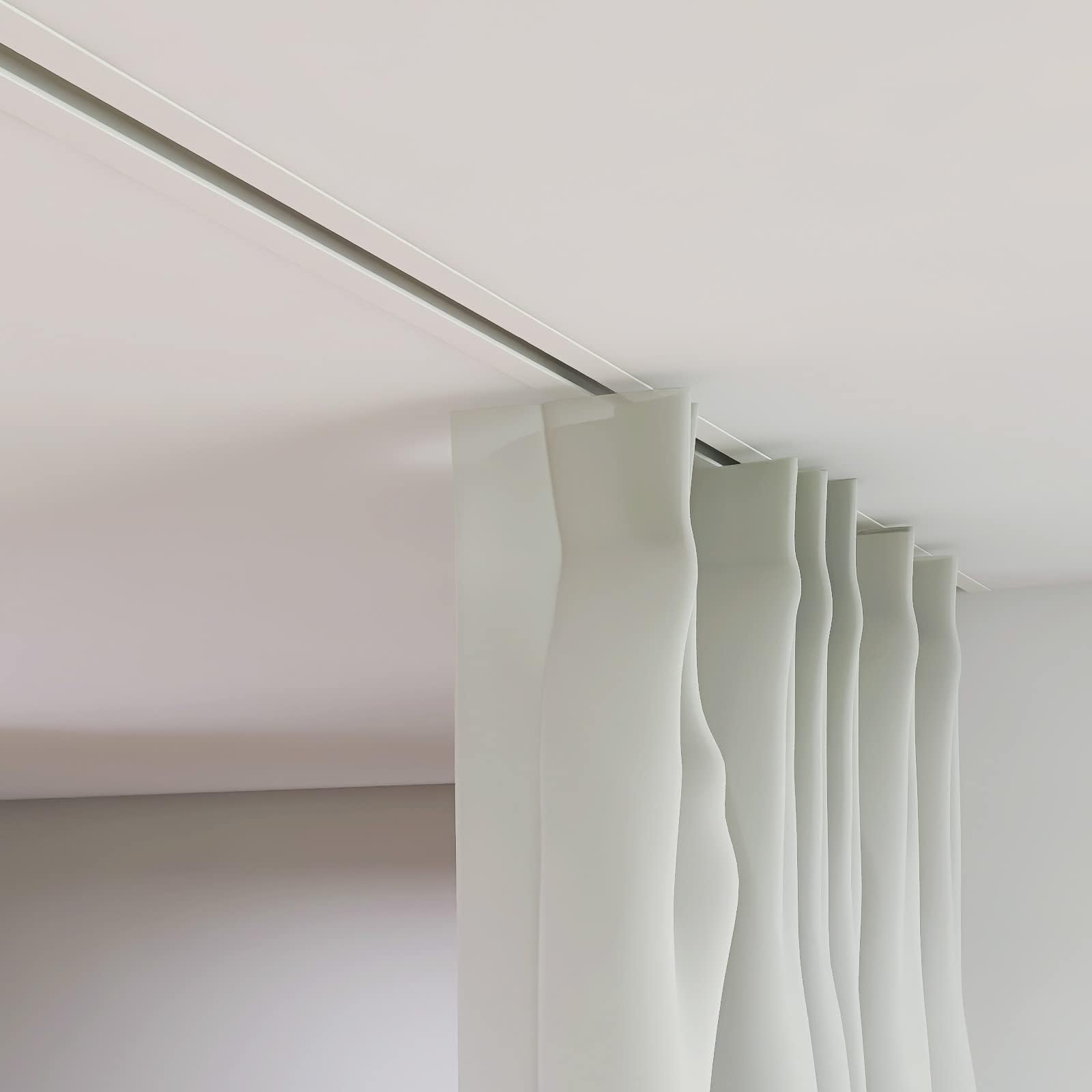 Amazon.com: BrukyTro Ceiling Mount Curtain Tracks,Hidden Ceiling Tracks ...