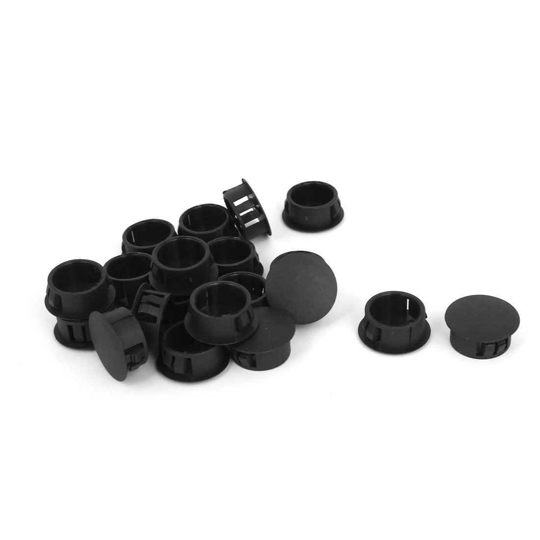 Amazon.com: uxcell a15052700ux0423 Black Plastic Round Snap in Mounting ...